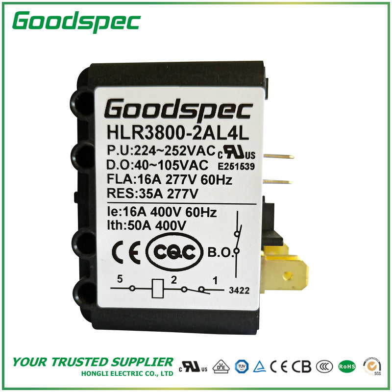 HLR3800-2AL4L POTENTIAL TYPE MOTOR STARTING RELAY – HONGLI ELECTRIC CO.,LTD